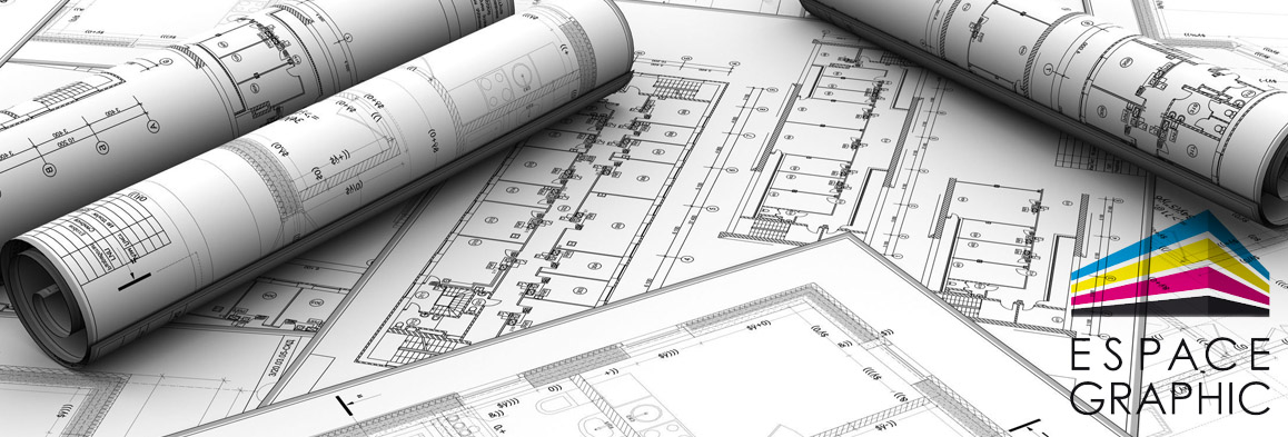 Impression plans d'architectes grand format - Imprimerie Espace Graphic ...